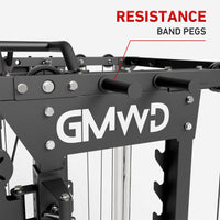 GMWD All-In-One Smith Machine with Functional Trainer, 1:1 Ratio Pulley ...
