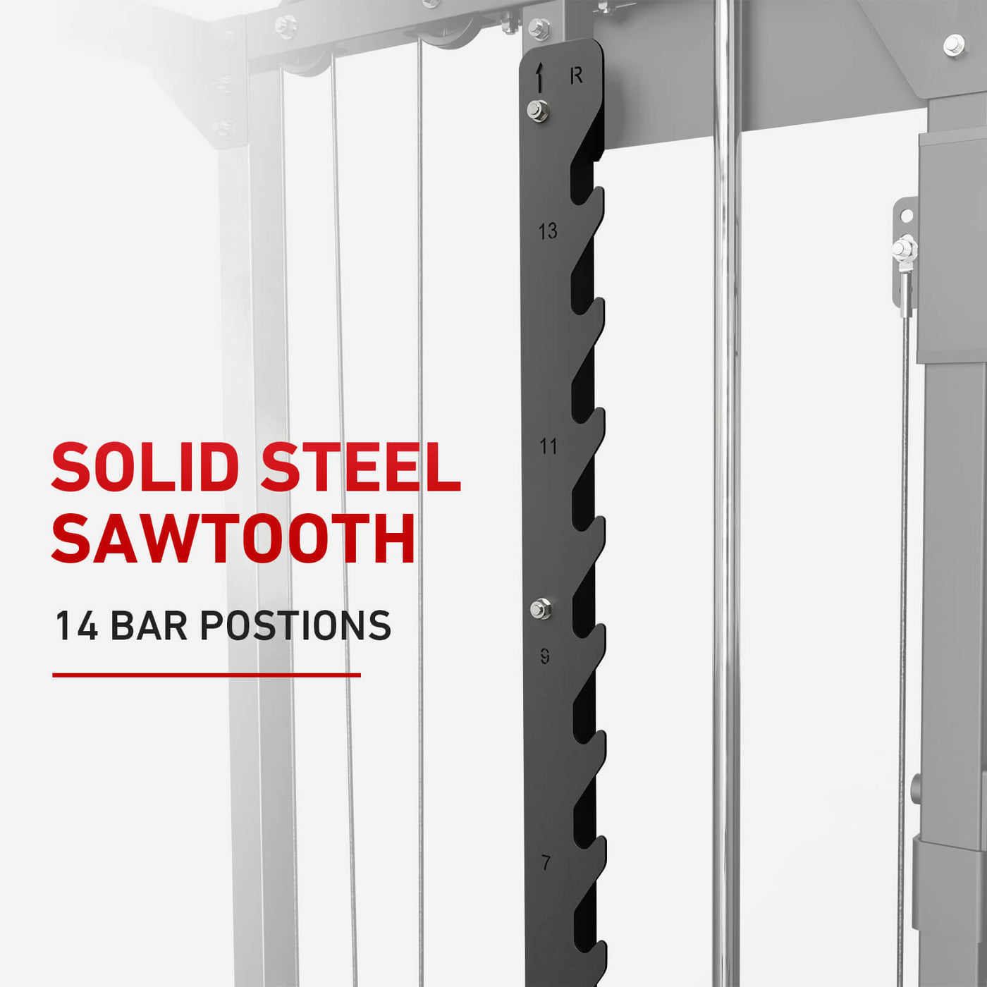 GMWD All-In-One Smith Machine with Functional Trainer, 1:1 Ratio Pulley ...