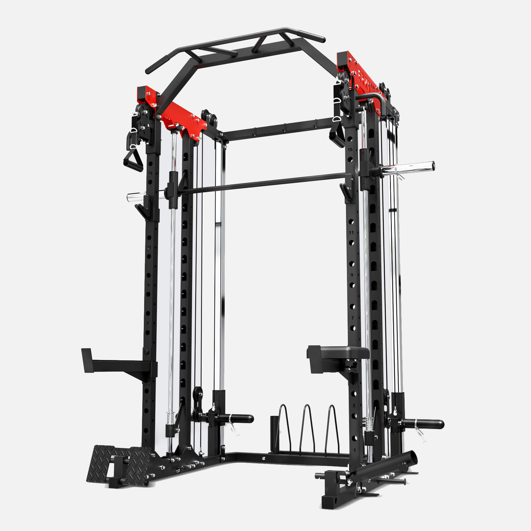 GMWD 1:1 Ratio Smith Machine with Functional Trainer, All-In-One Home ...