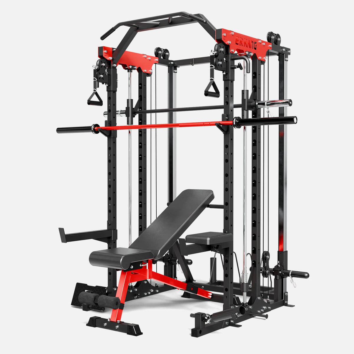 GMWD 1:1 Ratio Smith Machine with Functional Trainer, All-In-One Home ...