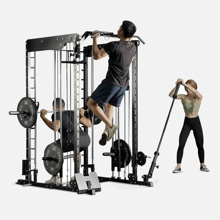 GMWD Dual Action Smith Machine with Functional Trainer with Cables