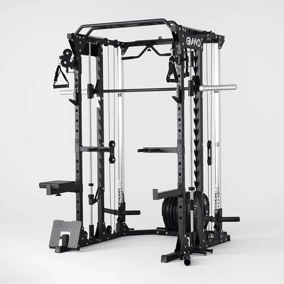 GMWD All-In-One Smith Machine with Functional Trainer, 1:1 Ratio Pulley ...