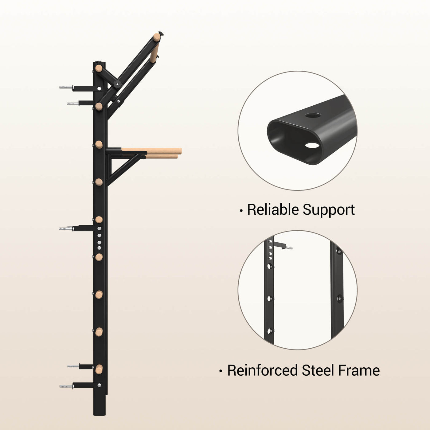 GMWD Swedish Ladder Stall Bars Freestanding Rehab Calisthenics Pilates ...