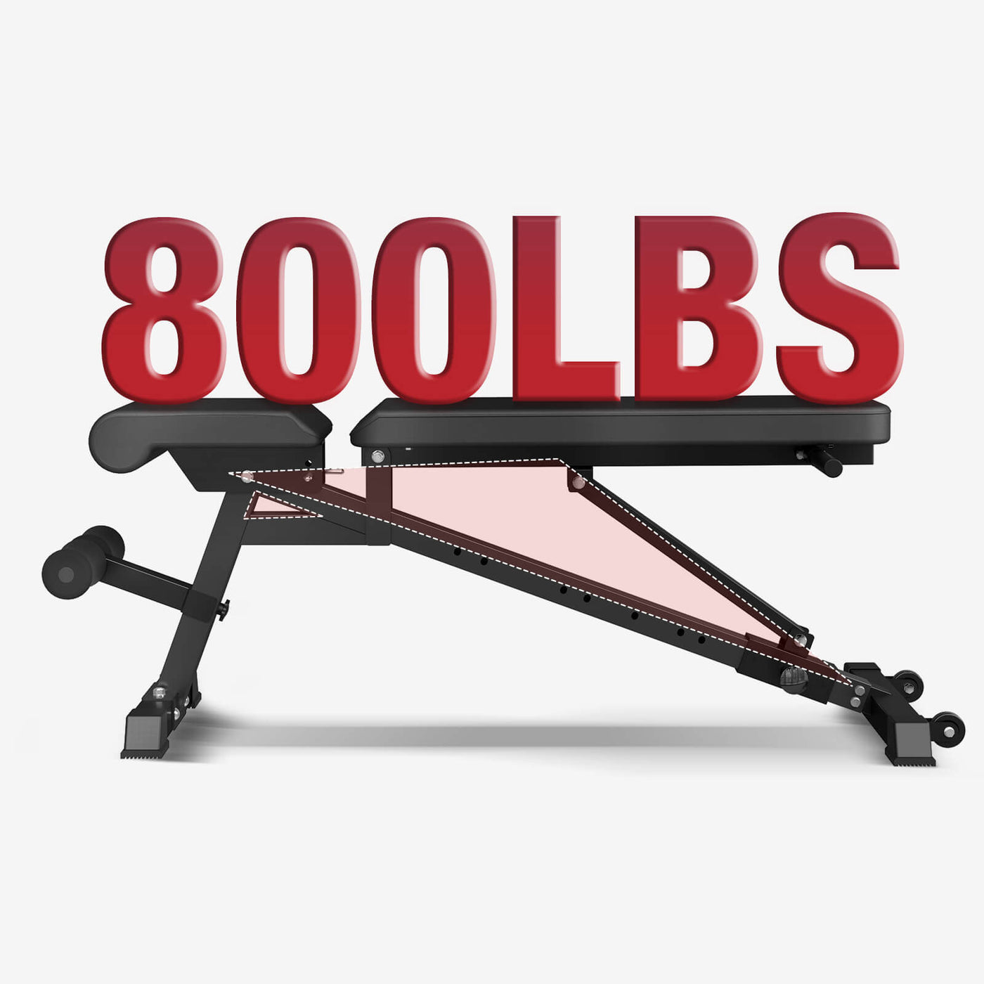 Adjustable FID Free Weight Dumbbell Bench - GMWD