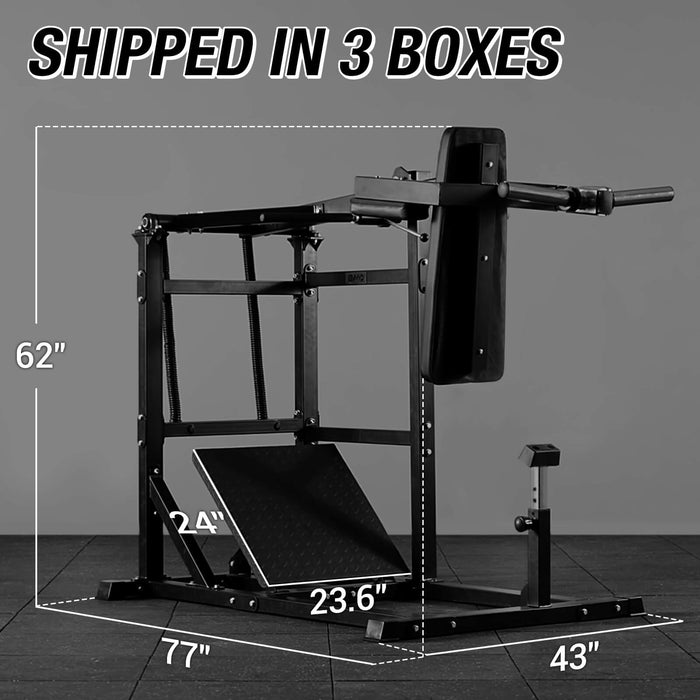 GMWD Pendulum Squat Machine Knee Friendly Leg Killer Compact Home Gym