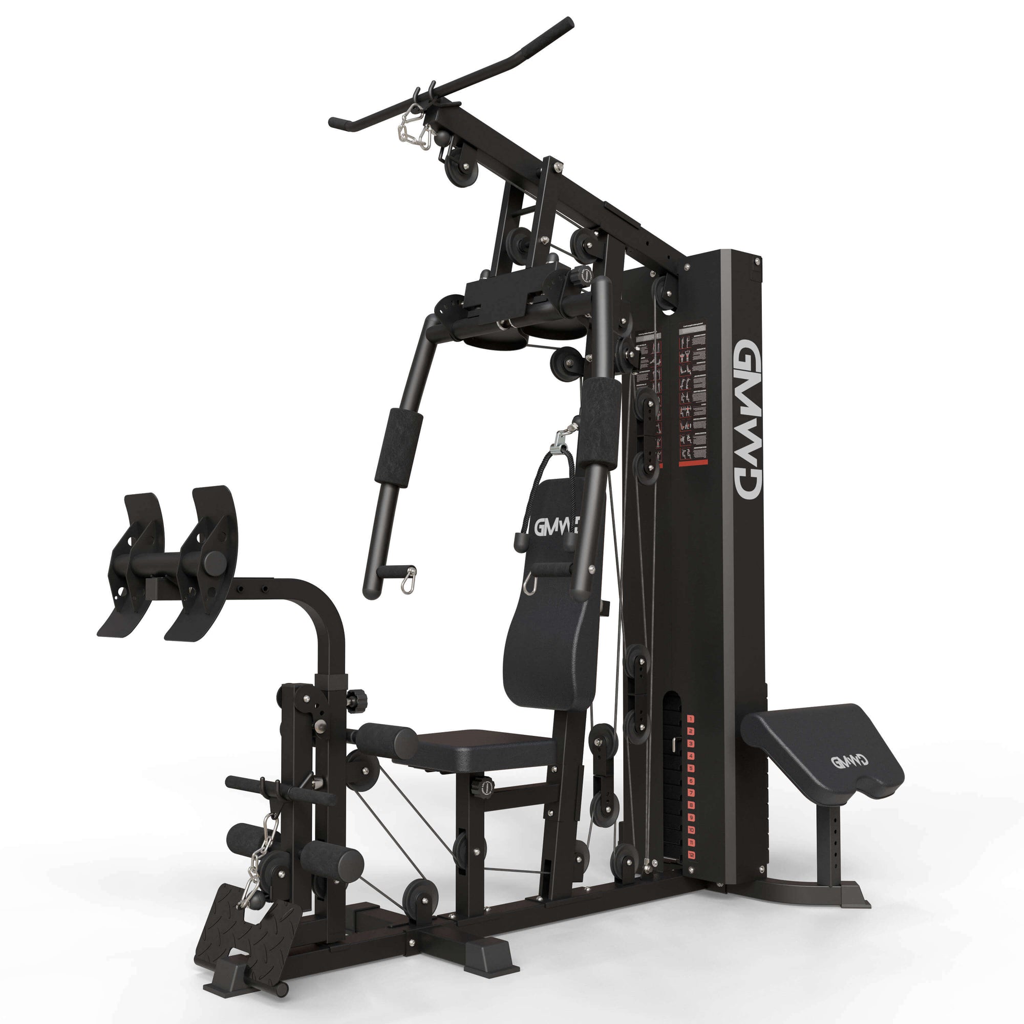 GMWD Multi Gym Station with Weight Stack, Multi-Stack Gym Systems