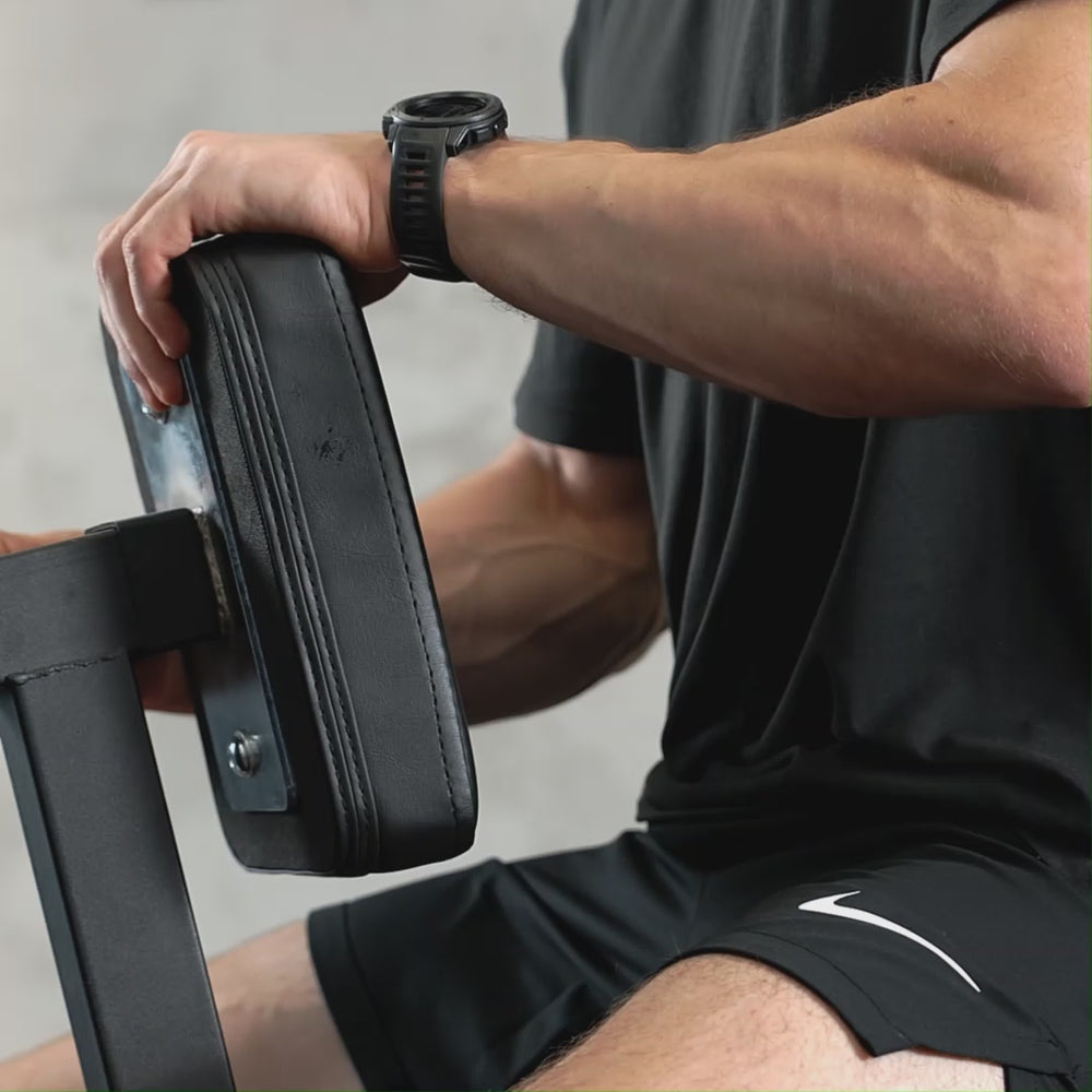 GMWD Seated Row Machine, 400LB Back Extension Rowing Machine Plate-loaded