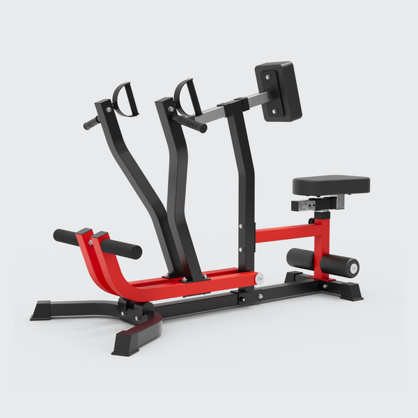 Seated Row / Back Extension Machine, 400LB Plate-Loaded - GMWD